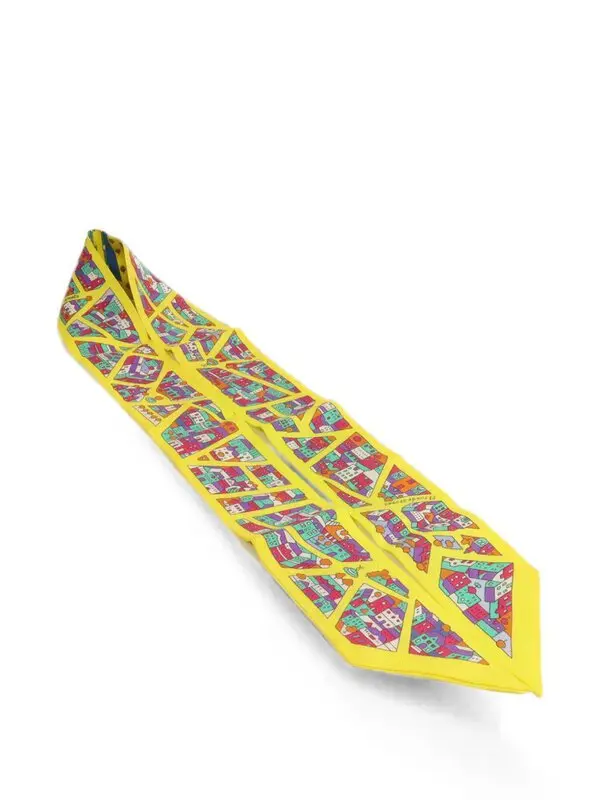 Hermès Silk Print Scarf - Yellow