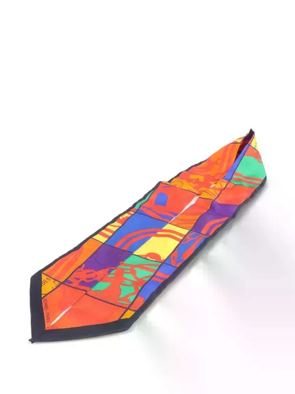 Hermès Twilly Silk Scarf - Red