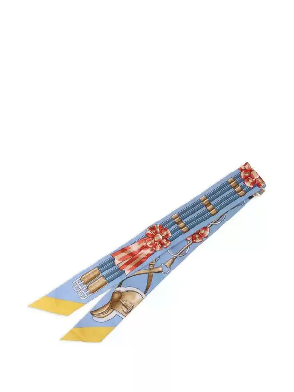 Hermès Twilly Jumping Scarf - Blue