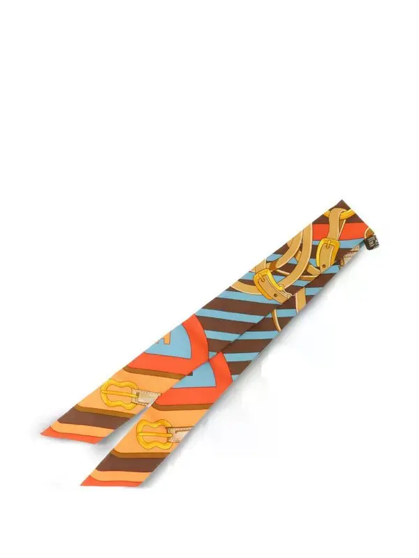 Hermès Silk Print Scarf - Brown