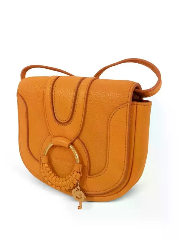 Chloé Hana Leather Shoulder Bag - Orange