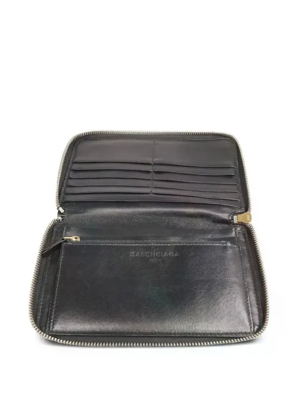 Balenciaga Round Zip-around Wallet