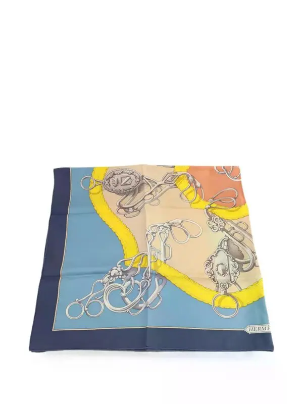Hermès Silk Scarf - Blue