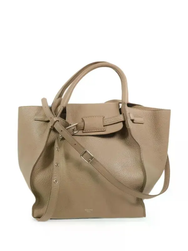 Celine Small Big Bag Leather Tote Bag - Brown