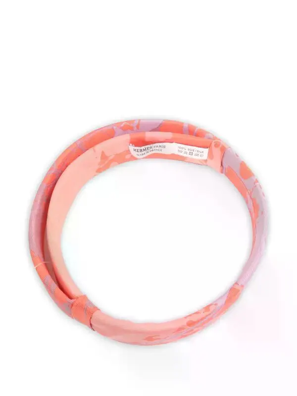 Hermès Silk Abstract Print Hairband