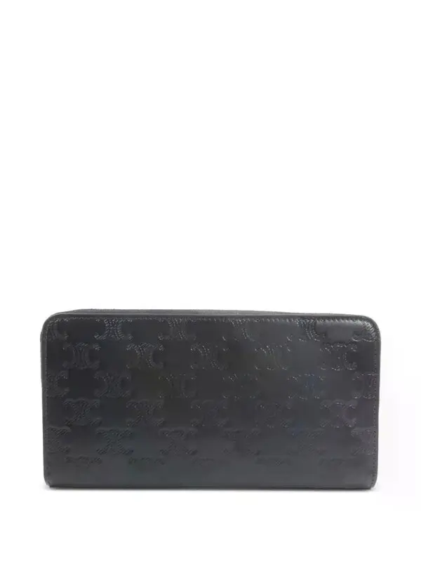 Celine Triomphe Embossed Zipped Wallet