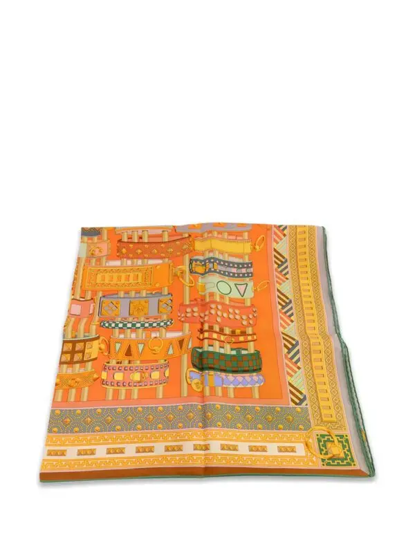 Hermès Colliers De Chiens Scarf - Orange