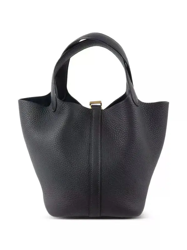 Hermès Pm Picotin Leather Tote Bag - Black