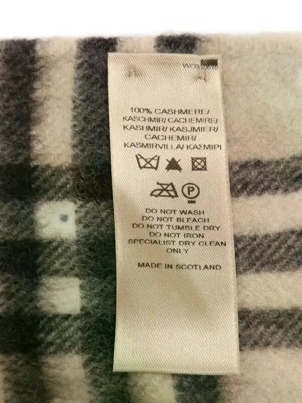 Burberry Check-pattern Fringed Scarf