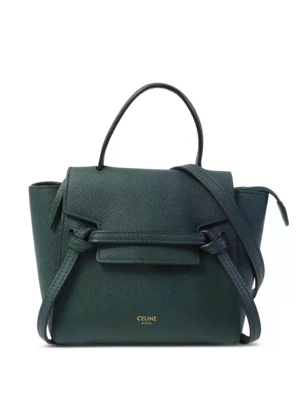 Celine Micro Belt Tote Bag - Green