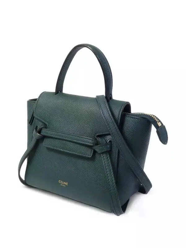 Celine Micro Belt Tote Bag - Green