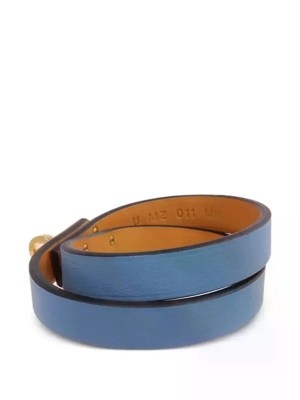 Hermès Mini Kelly Double Tour Bracelet - Blue