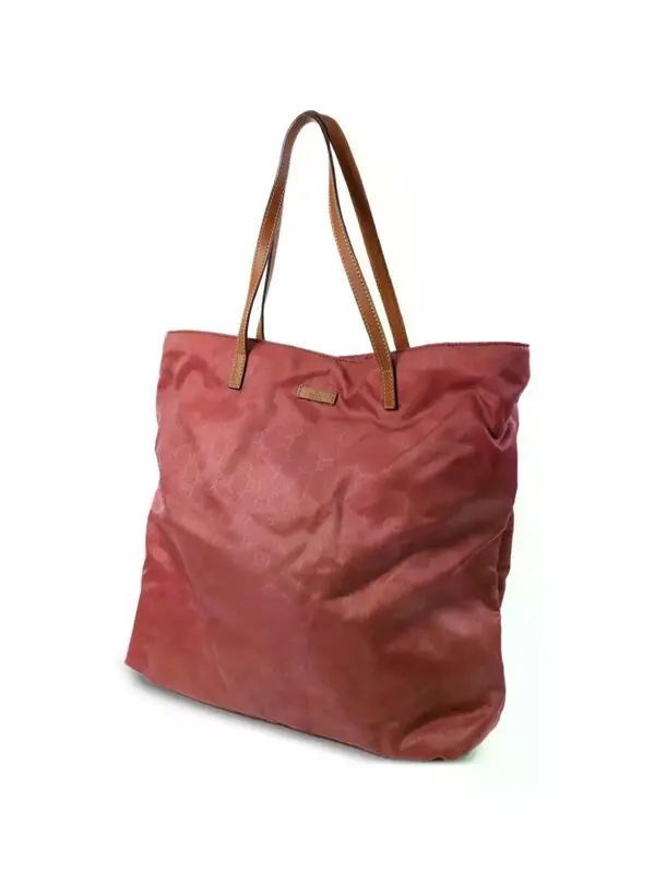 Gucci Gg Nylon Tote Bag - Red