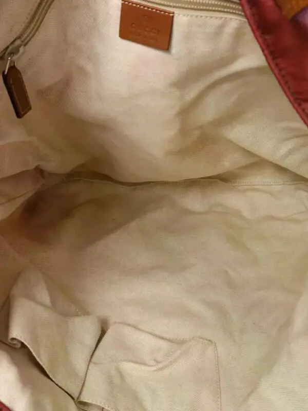 Gucci Gg Nylon Tote Bag - Red