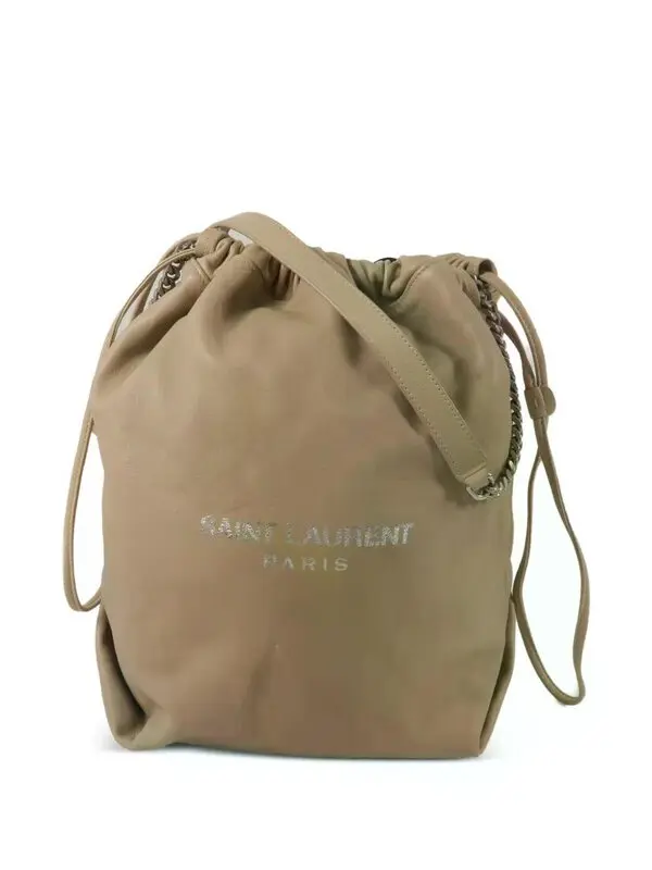 Saint Laurent Teddy Chain-link Shoulder Bag - Neutrals