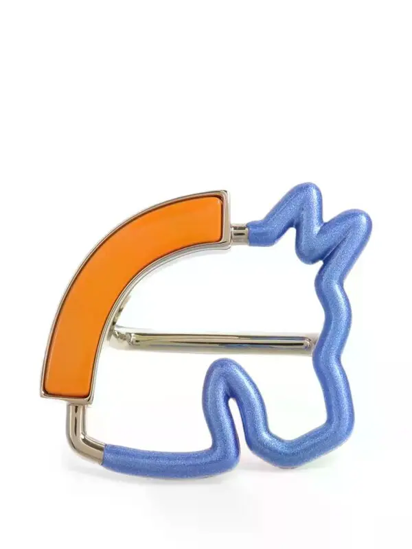 Hermès Cheval Neon Scarf Ring - Blue