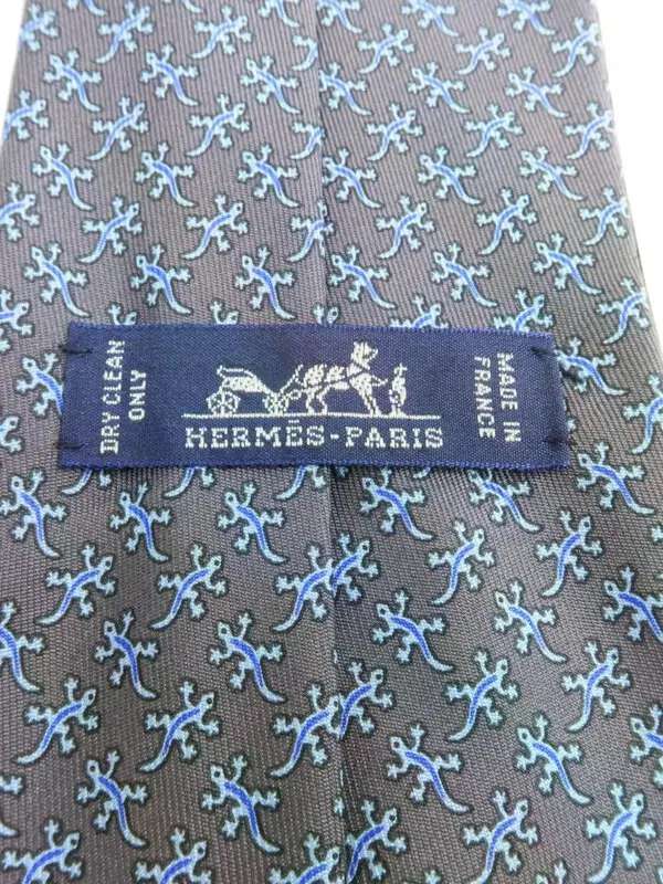 Hermès Silk Neck Tie - Grey