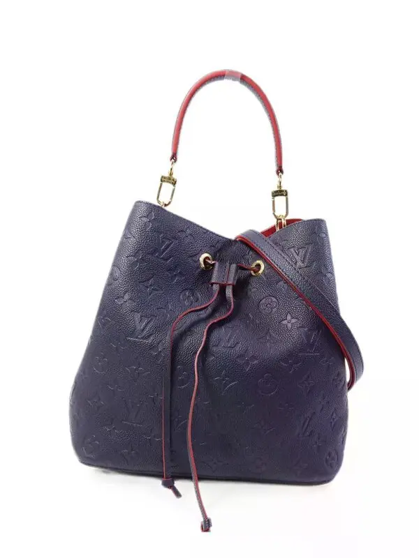 LOUIS VUITTON Neo Noe Monogram Empreinte Bucket Bag - Blue