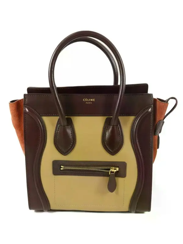 Celine Micro Luggage Tote Bag - Brown