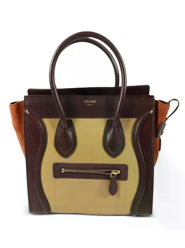 Celine Micro Luggage Tote Bag - Brown
