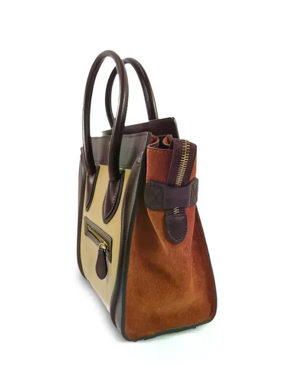 Celine Micro Luggage Tote Bag - Brown