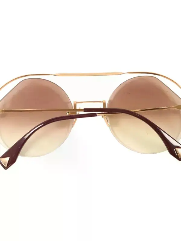 Fendi Geometric Frame Sunglasses
