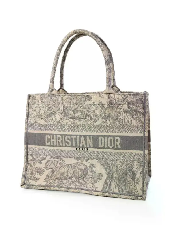 Dior Book Monogram Tote Bag - Neutrals