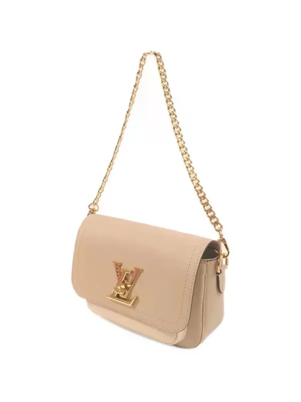 LOUIS VUITTON Lockme Tender Leather Bag - Neutrals