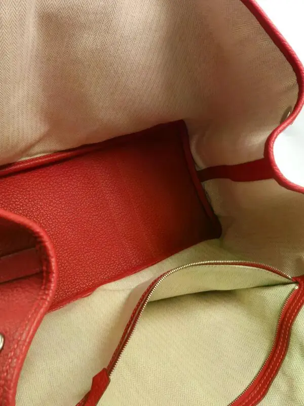 Hermès Garden Party Calfskin Tote Bag - Red