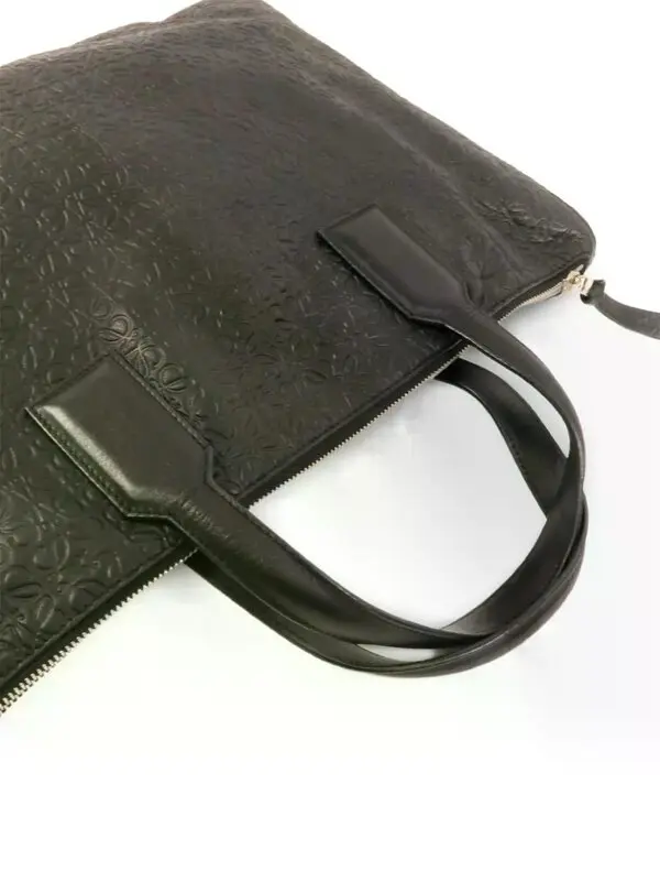 Loewe Anagram Embossed Leather Tote Bag