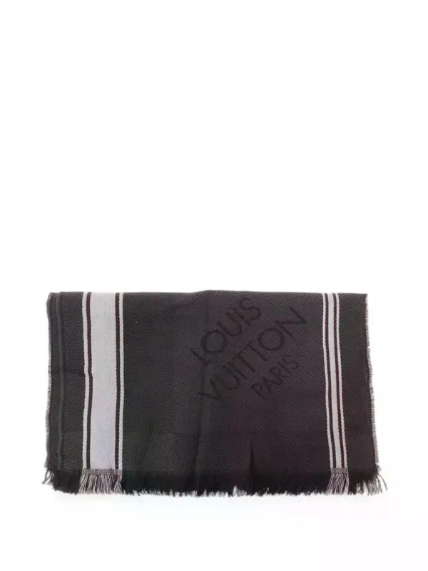 LOUIS VUITTON Logo-print Wool Scarf