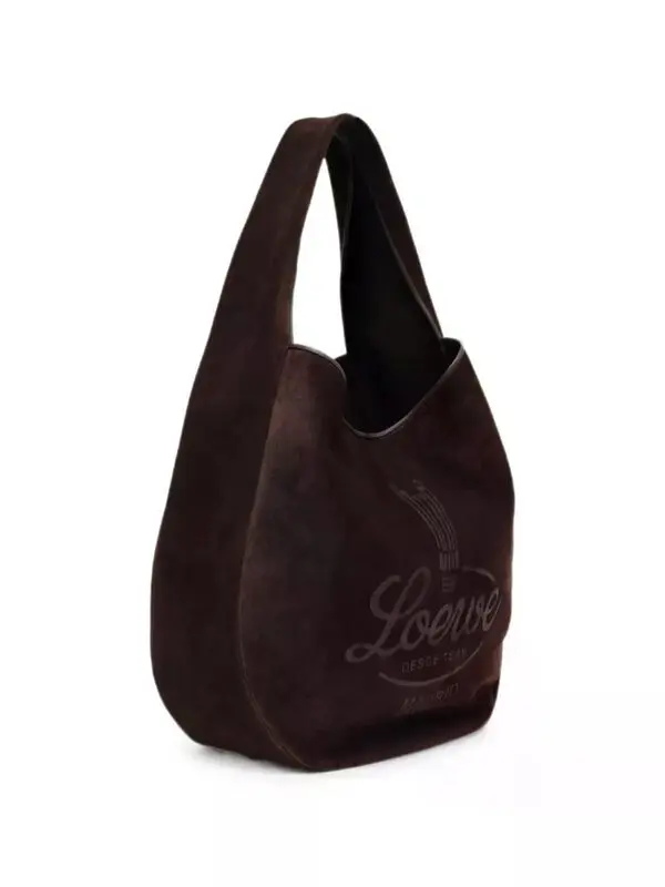 Loewe Suede Logo Tote Bag