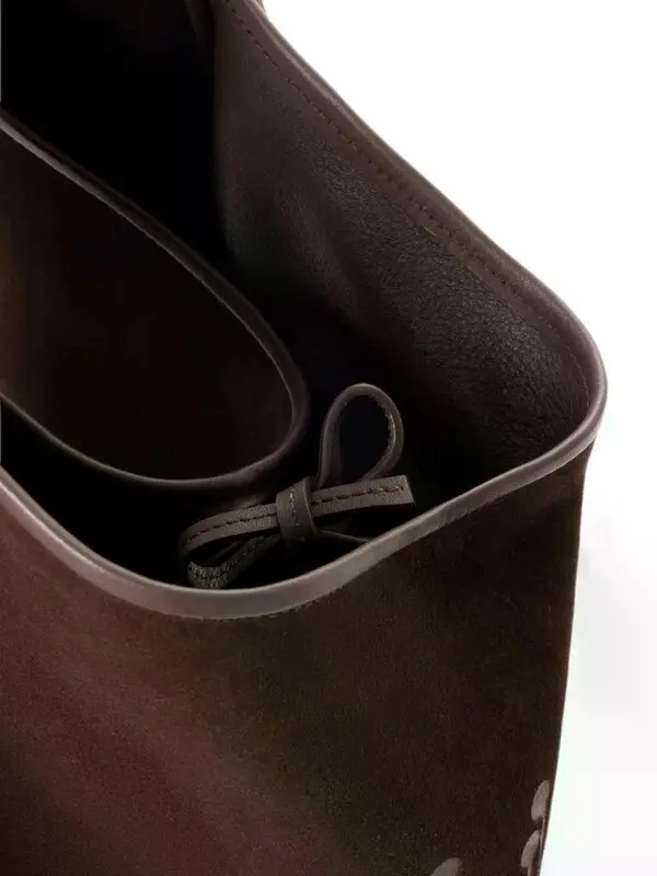 Loewe Logo-print Suede Tote Bag