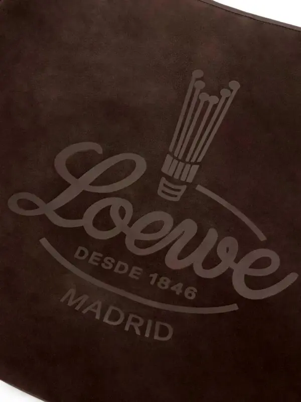 Loewe Logo-print Suede Tote Bag
