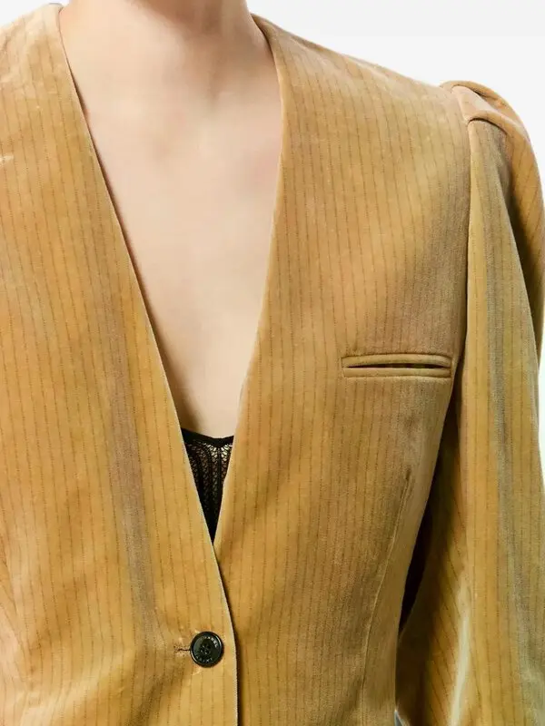 Isabel Marant Étoile Fereole Velvet Pinstripe Jacket