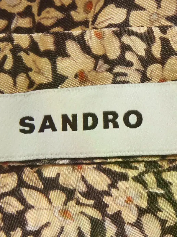 Sandro Floral Print Button-up Shirt