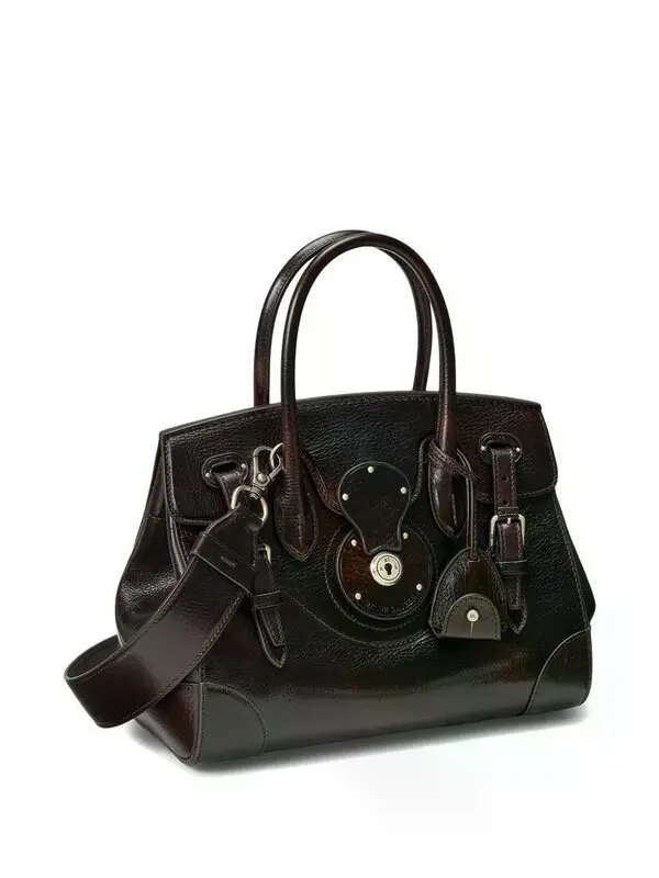 Ralph Lauren Soft Ricky Distressed Leather Tote Bag - Brown