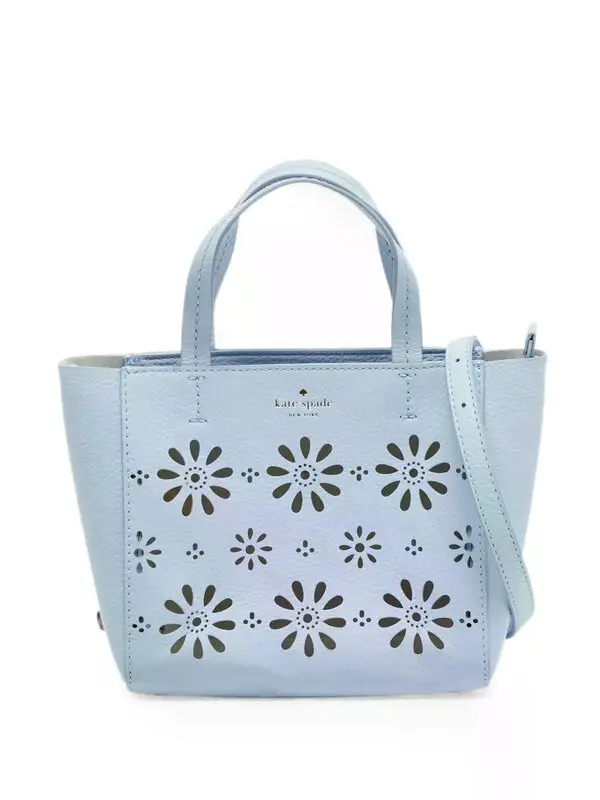 Kate Spade New York Leather Laser-cut Tote Bag - Blue