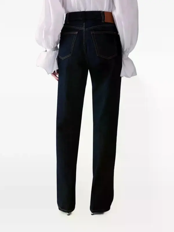 Liu Jo Straight Leg Jeans With Fabric Detail