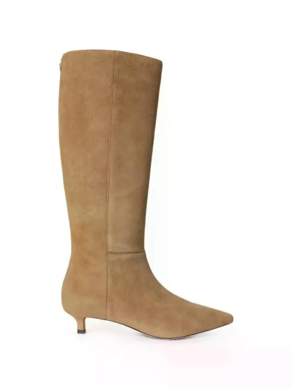 Ralph Lauren Francesca Suede Boots - Neutrals