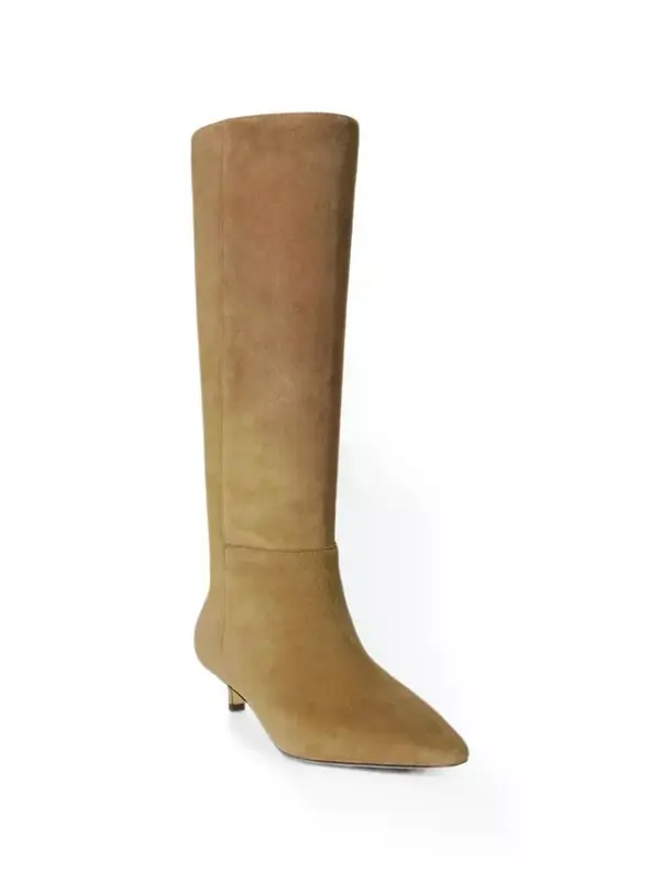 Ralph Lauren Francesca Suede Boots - Neutrals