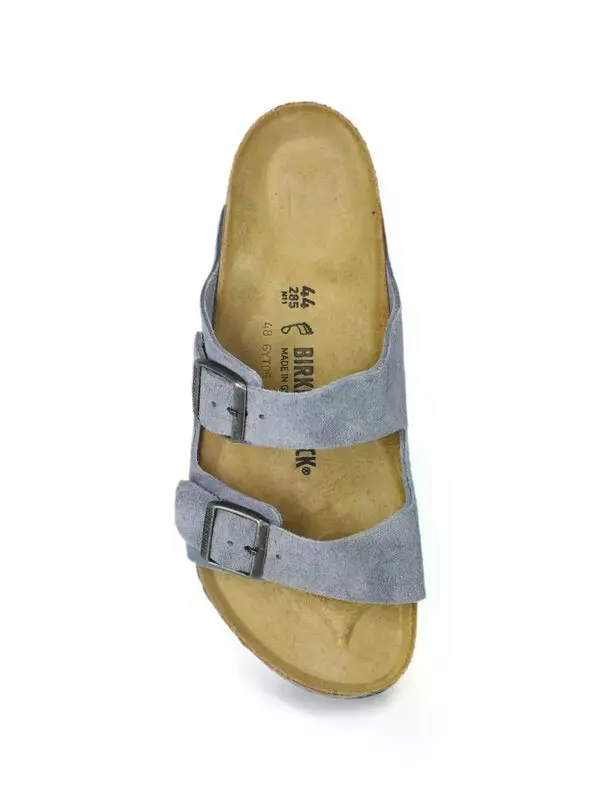 BIRKENSTOCK Arizona Double-strap Suede Sandals - Blue