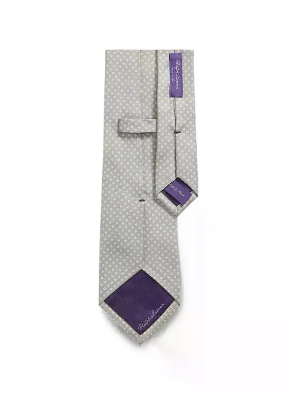 Ralph Lauren Purple Label Diamond-patterned Silk Neck Tie
