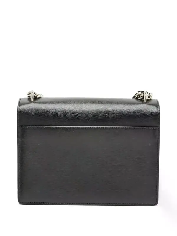 Saint Laurent Sunset Leather Medium Shoulder Bag - Black