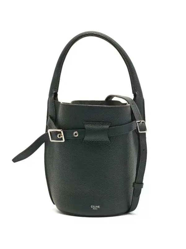 Celine Big Bag Belted Bucket Bag - Green