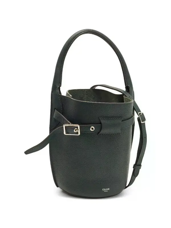Celine Big Bag Belted Bucket Bag - Green