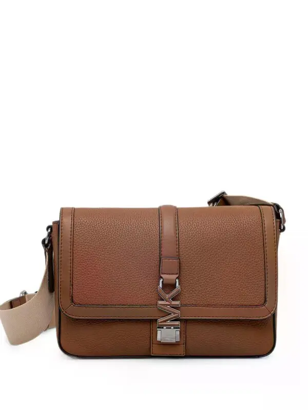 Michael Kors Ezra Leather Shoulder Bag - Brown