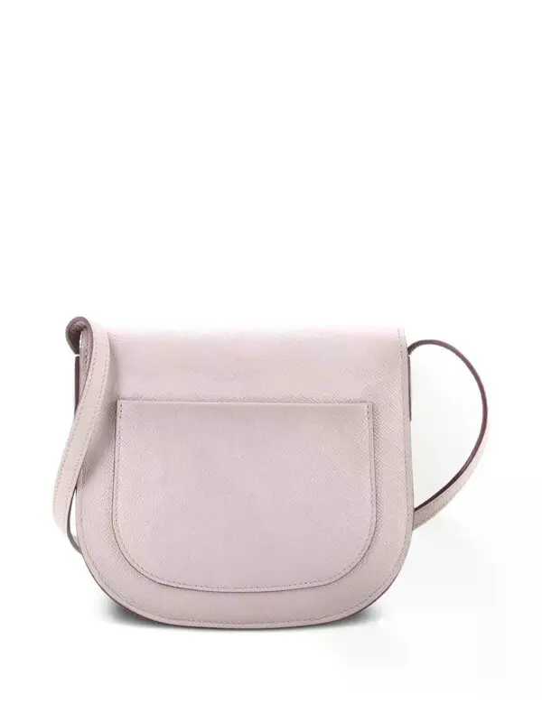 Celine Trotteur Grainy Leather Small Crossbody Bag - Grey