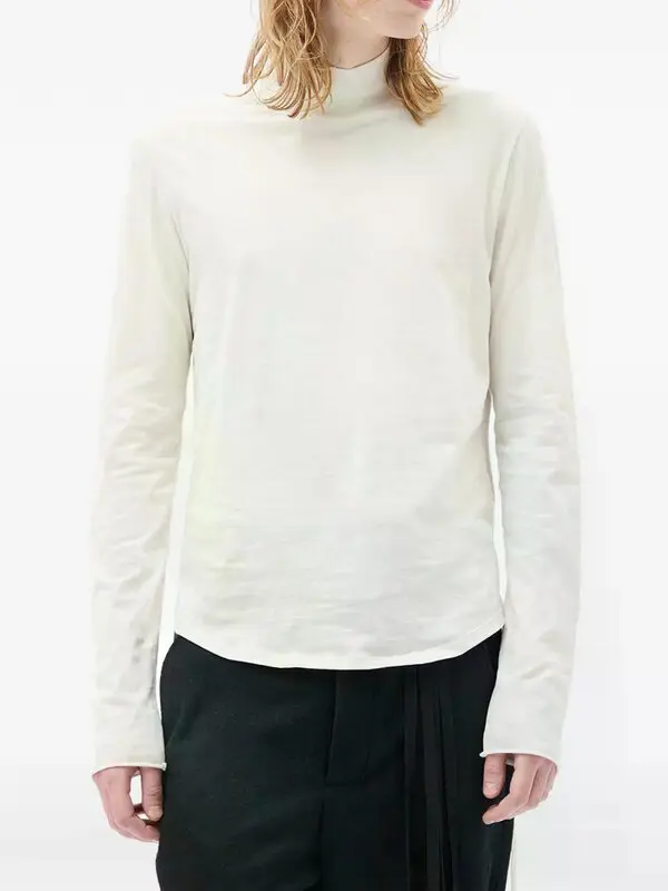 ANN DEMEULEMEESTER Lenart Mock-neck Long-sleeve Top