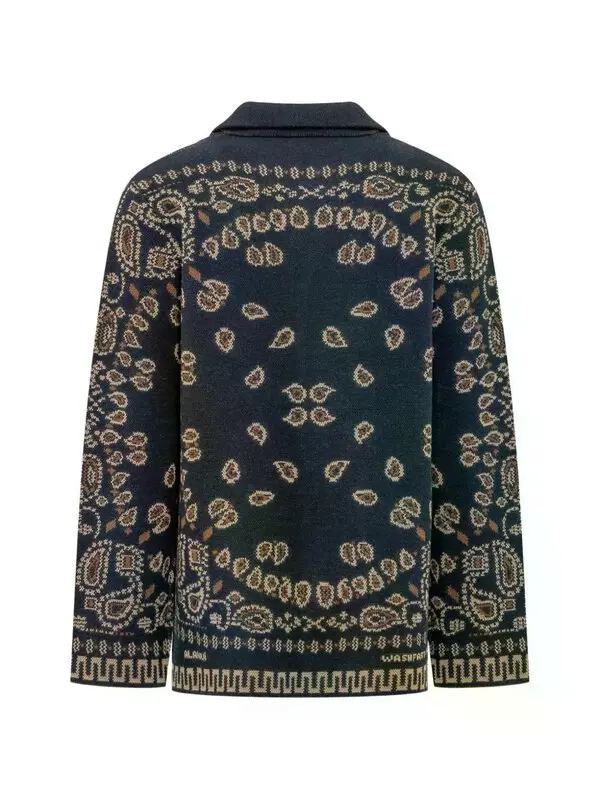 Alanui Bandana Jacquard Knit Shirt - Blue